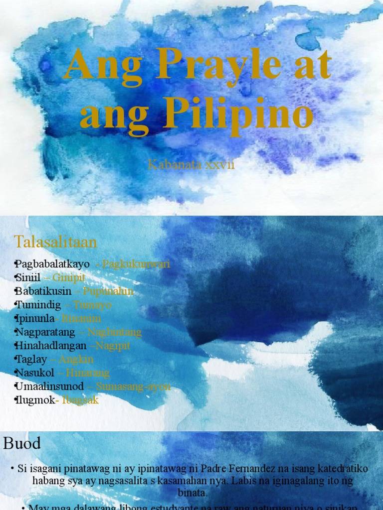 Ang Prayle at Ang Pilipino | PDF