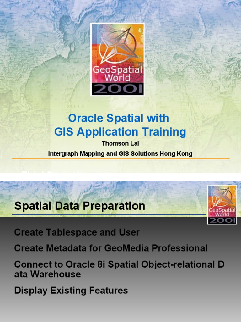 Oracle Spatial & GIS Training Guide | PDF | Geographic Information ...