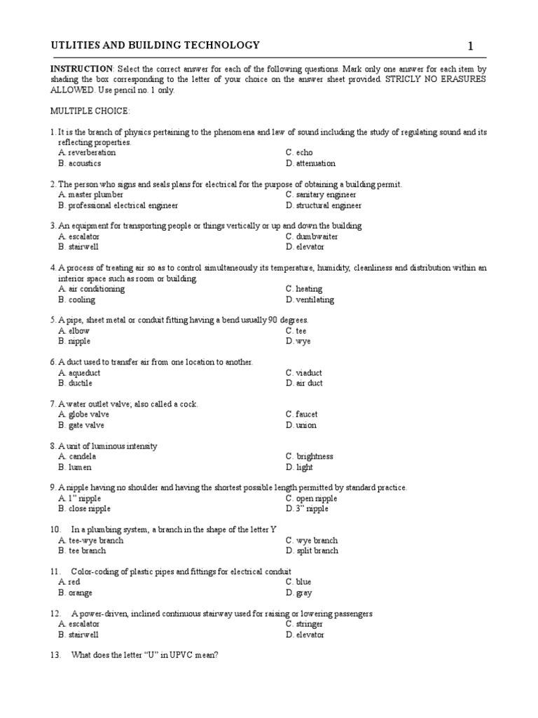 Util and BLDG Tech Compilation | PDF | Elevator | Air Conditioning