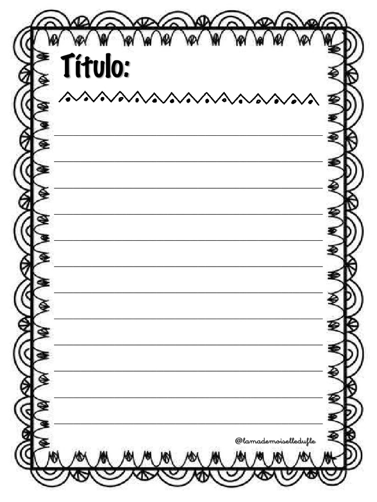 Plantilla para Escribir Un Cuento | PDF