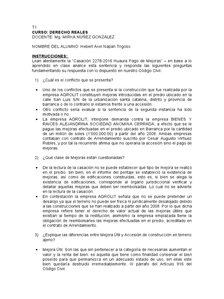 T1 - Derecho Civil 3 - Napan Trigoso Hebert Axel | PDF | Justicia ...