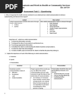 HLTINF006 Infection Control Assessment Guide | PDF | Hygiene | Infection