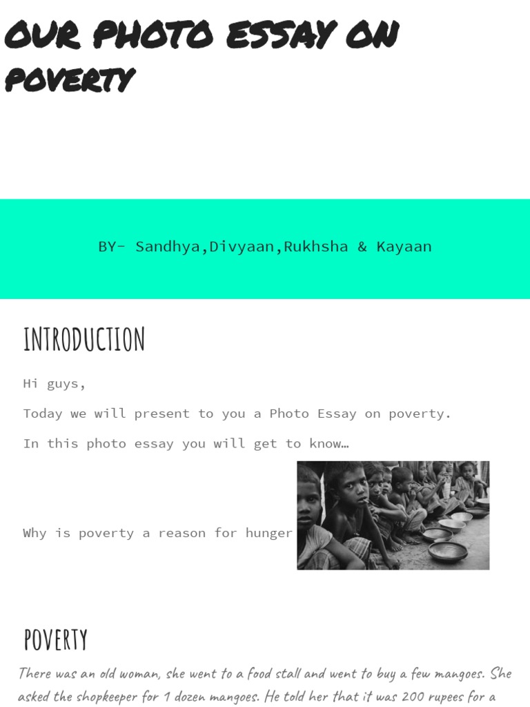 Photo Essay on Poverty and Hunger | PDF | Lifestyle