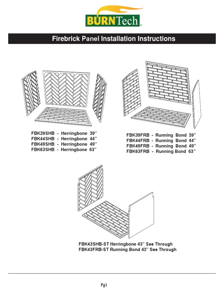 Firebrick Panel Installation Instructions | PDF | Masonry ...