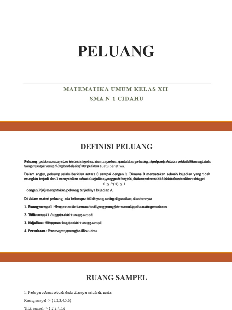 Peluang | PDF