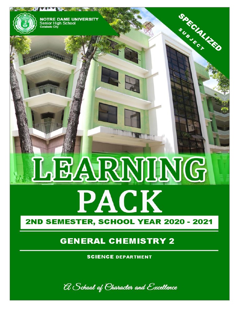 General Chemistry 1 Learning Pack (Third Quarter) | PDF | Mixture ...