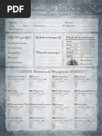 Cairn Character Sheet Fillable | PDF