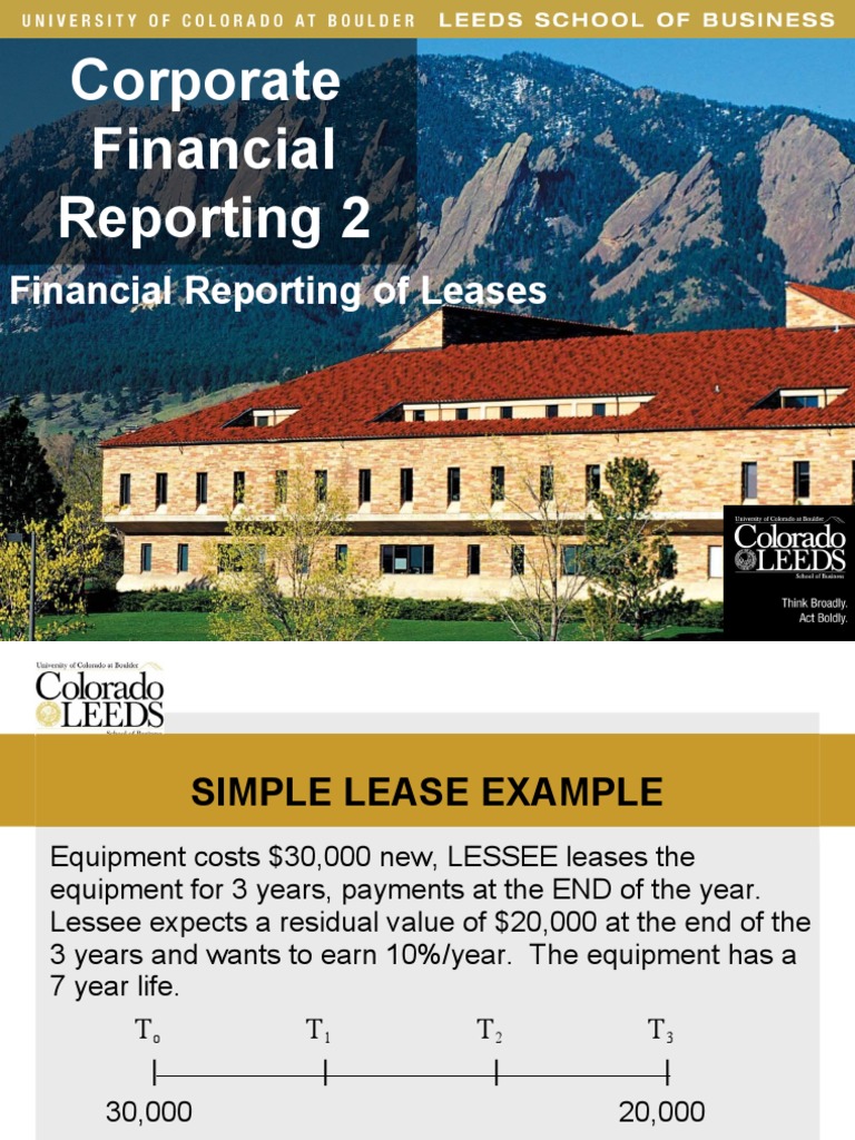 Corporate Financial Reporting 2 | PDF | Lease | Balance Sheet