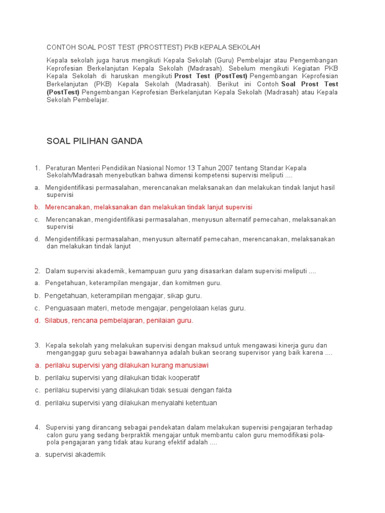 PKB Contoh Soal | PDF