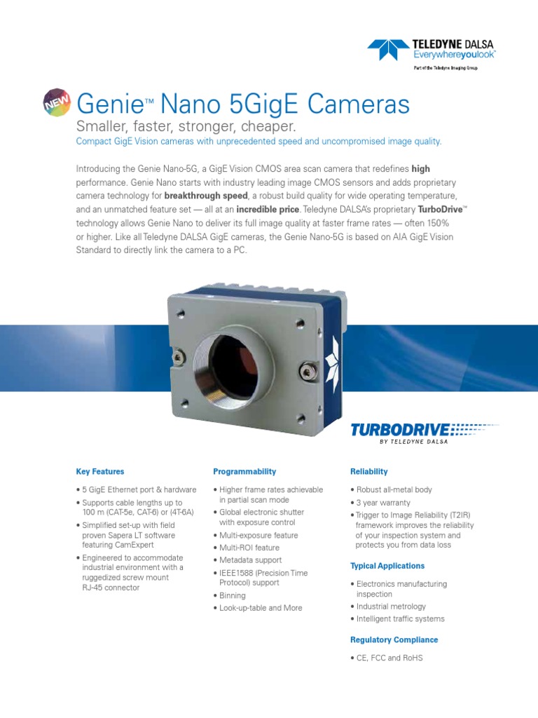 Genie Nano 5gige Cameras: Smaller, Faster, Stronger, Cheaper | PDF ...