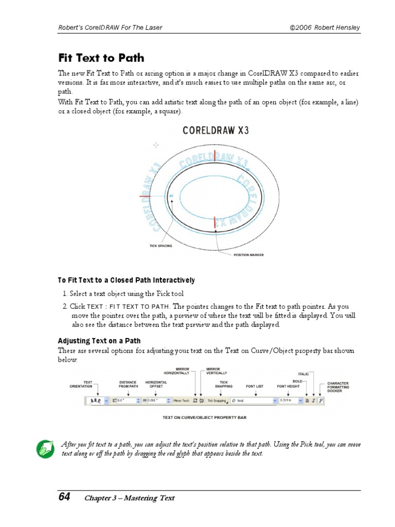 Coreldraw X3 Fitting Text To A Path Pdf
