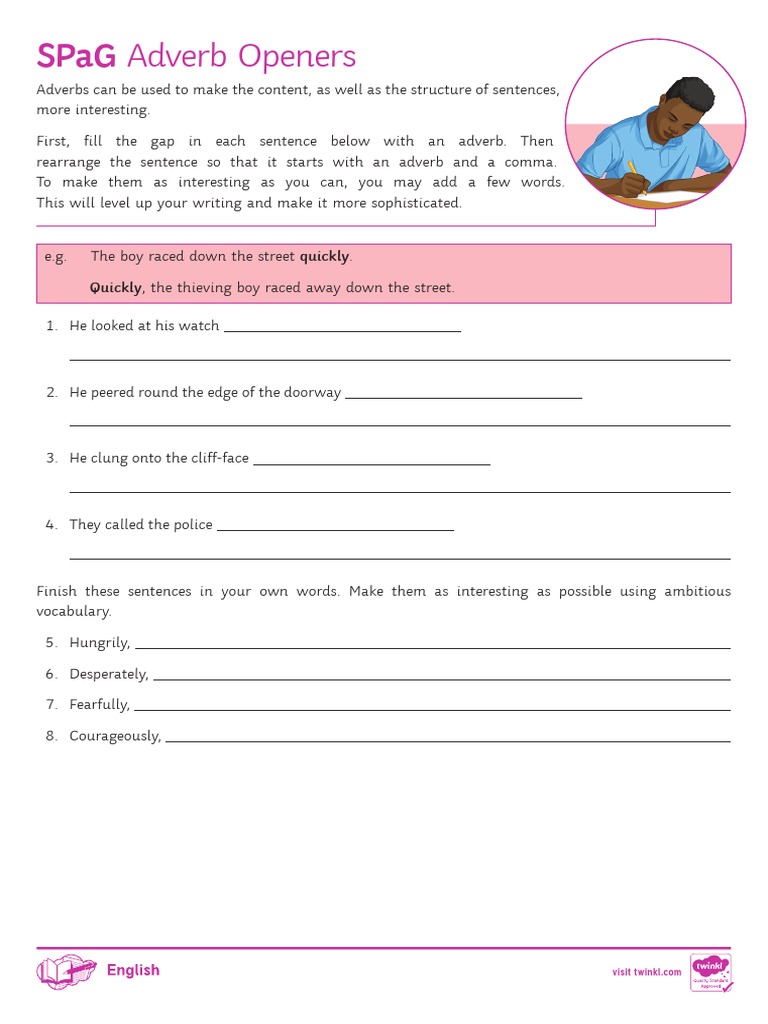 Adverb Openers for Sentence Enhancement | PDF | Foreign Language ...