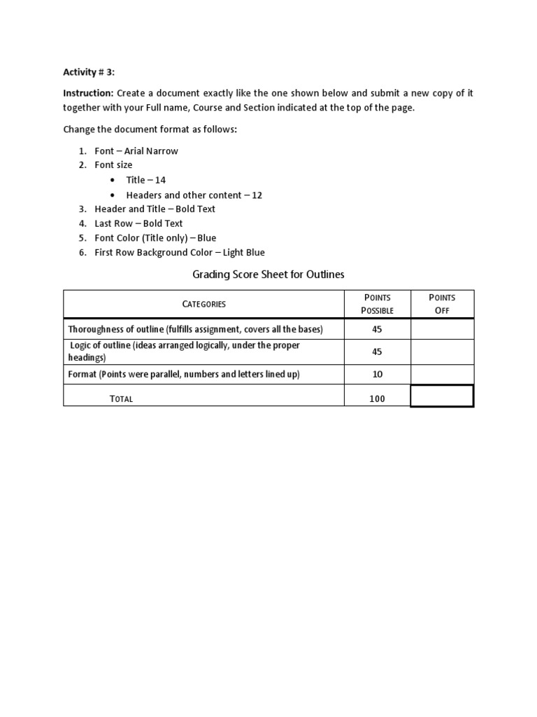 Chapter 3 - Activity | PDF