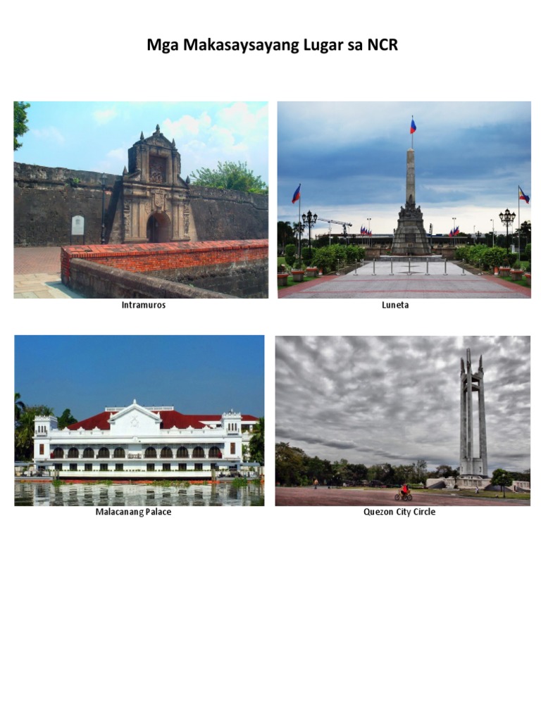 Mga Makasaysayang Pook Sa Pilipinas