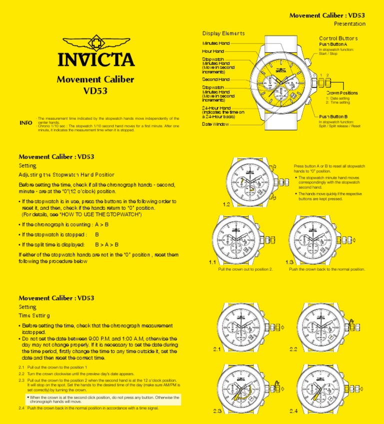Invicta Punisher Watch Manual | PDF | Clock | Equipment