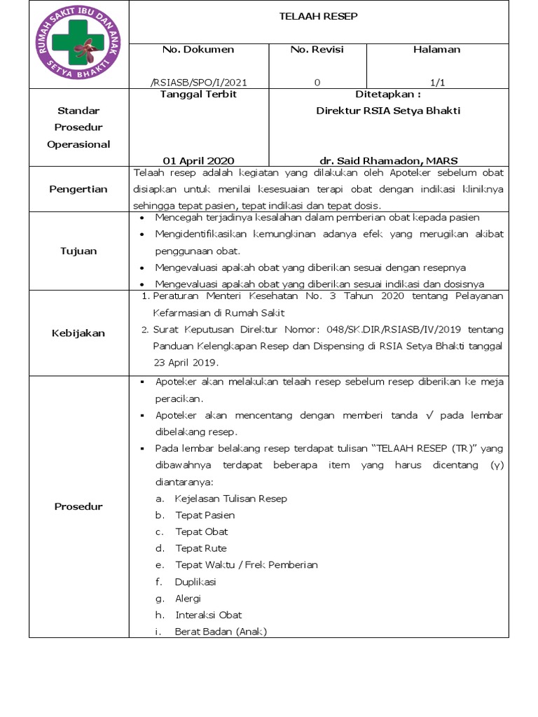 126 Spo Telaah Resep | PDF