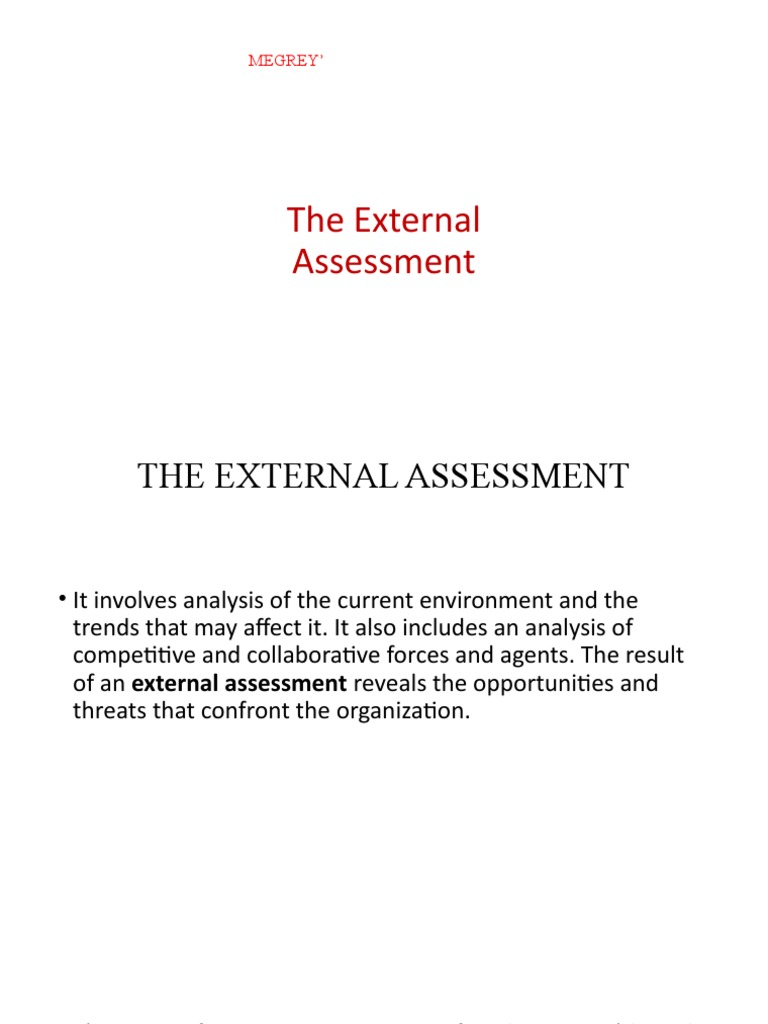 Strategic Management: The External Assessment | PDF | System | Natural ...