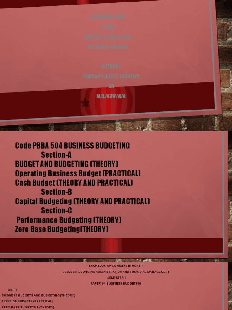 Guide to Creating Effective Business Budgets: A Comprehensive Overview ...