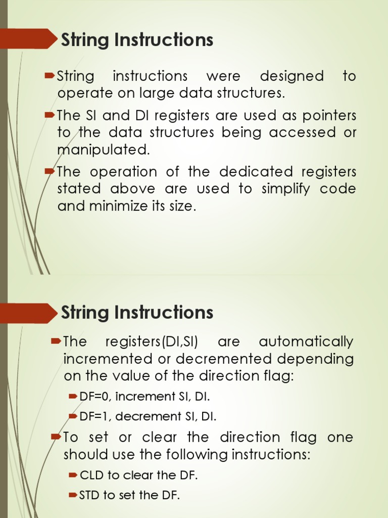 String Instructions | PDF | String (Computer Science) | Pointer (Computer Programming)