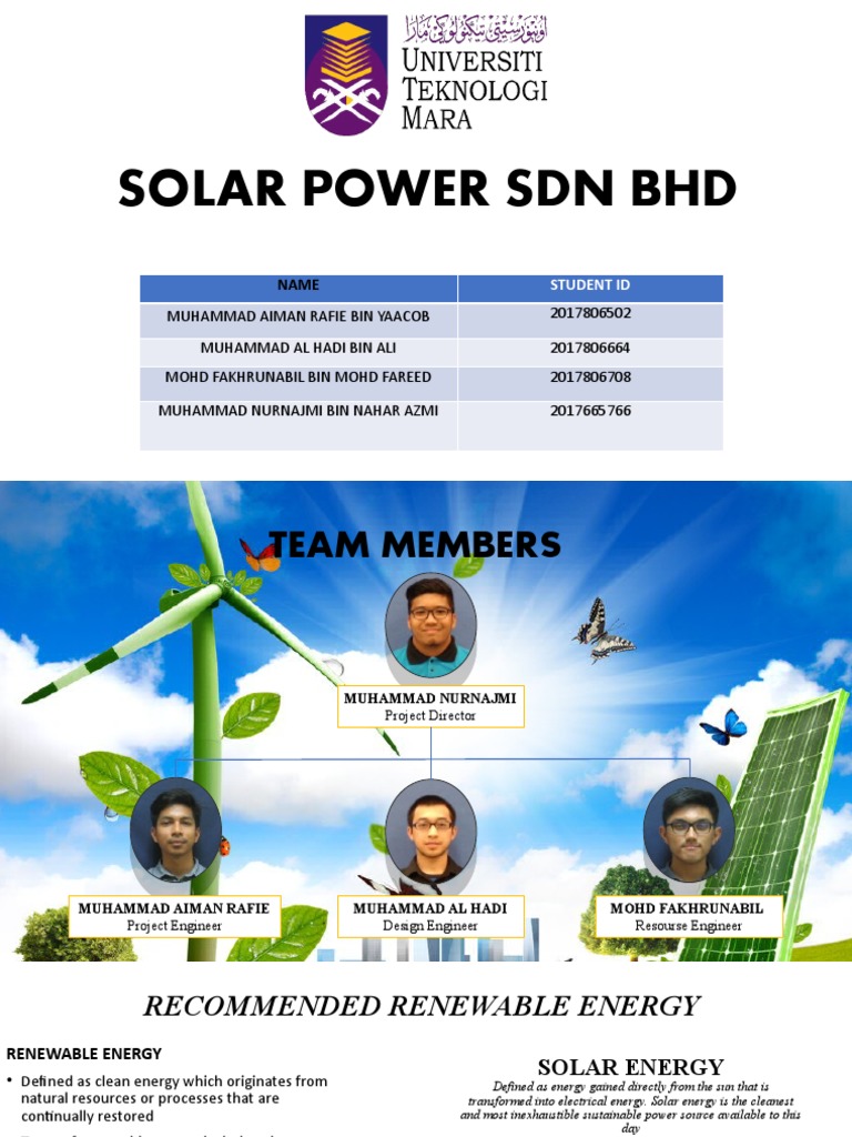Project Solar Energy at Masjid UiTM | PDF | Solar Power | Solar Panel