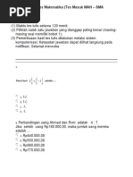 Materi TKA Matematika Wajib 2025 | PDF