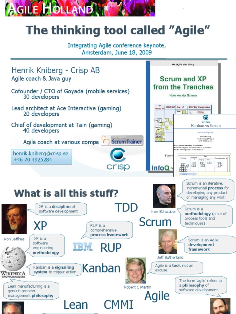 The Thinking Tool Called "Agile": Henrik Kniberg - Crisp AB | PDF ...