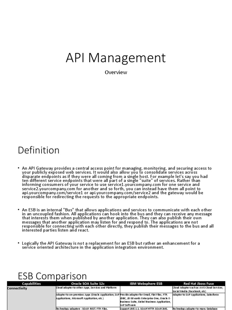 API-EBS Comparison Table | PDF | Service Oriented Architecture | Oracle ...