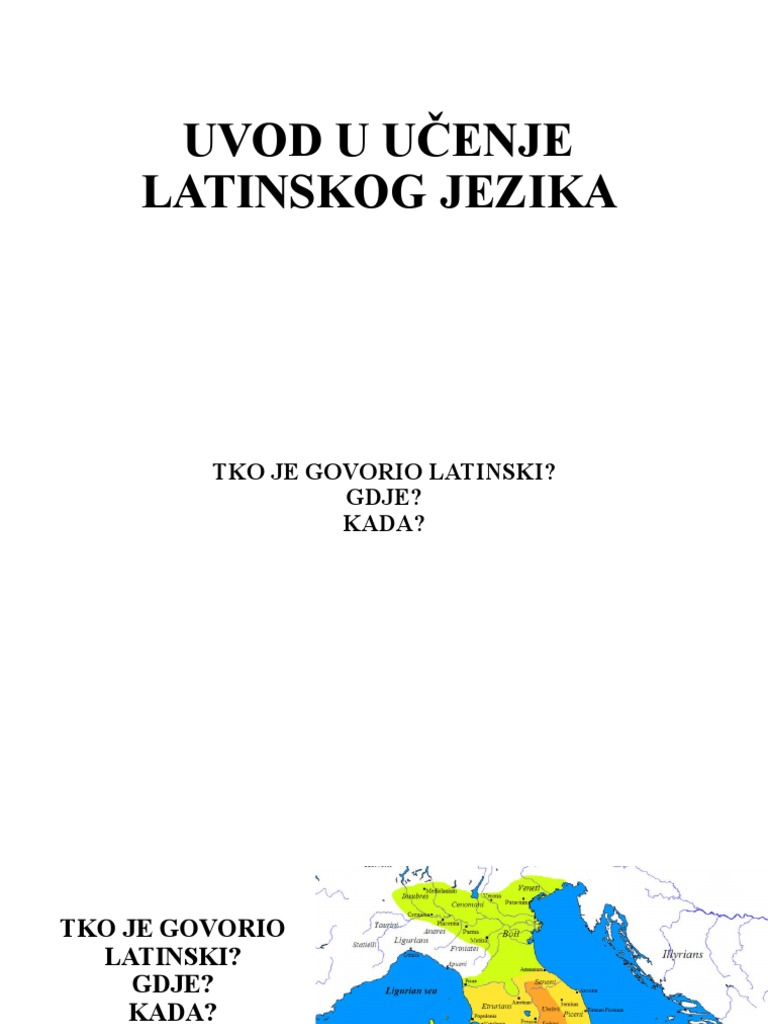 1-1 Uvod U Latinski Jezik | PDF