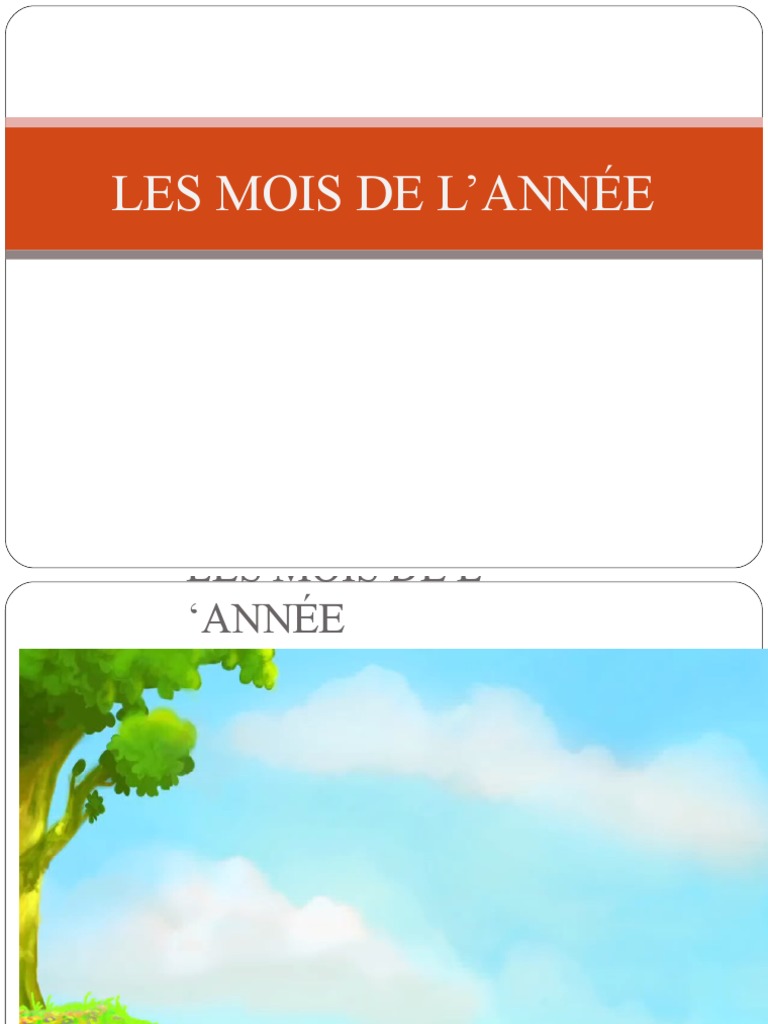 Le Mois de L'anne Et La Date | PDF