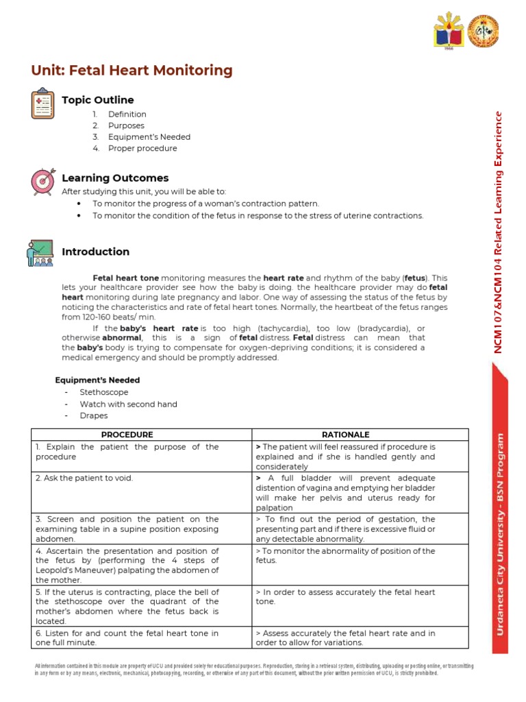 Study Guide Fetal Heart Monitoring2 | Download Free PDF | Fetus | Heart