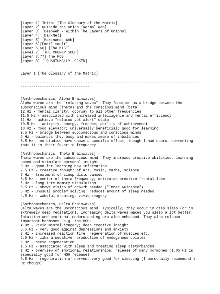 Glossary of The Matrix (1337) | PDF | Outer Space | Nature