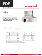 Memmert Universal Oven UF110plus - en | PDF | Temperature | Calibration