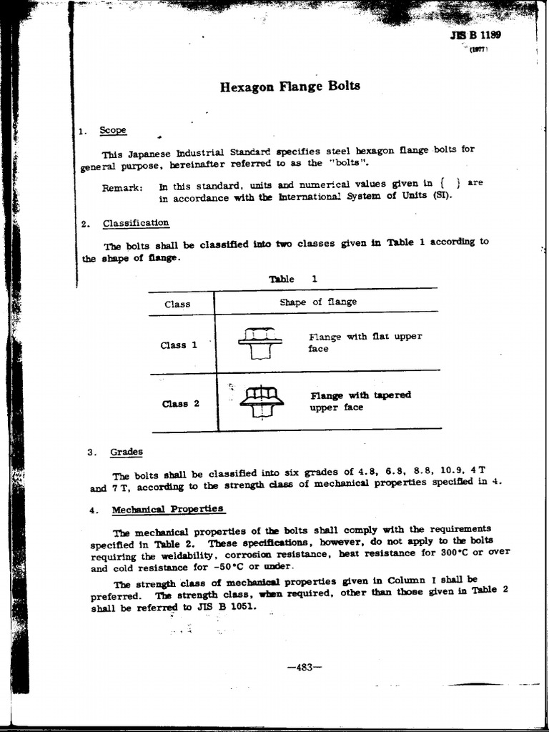 Jis B1189 | PDF