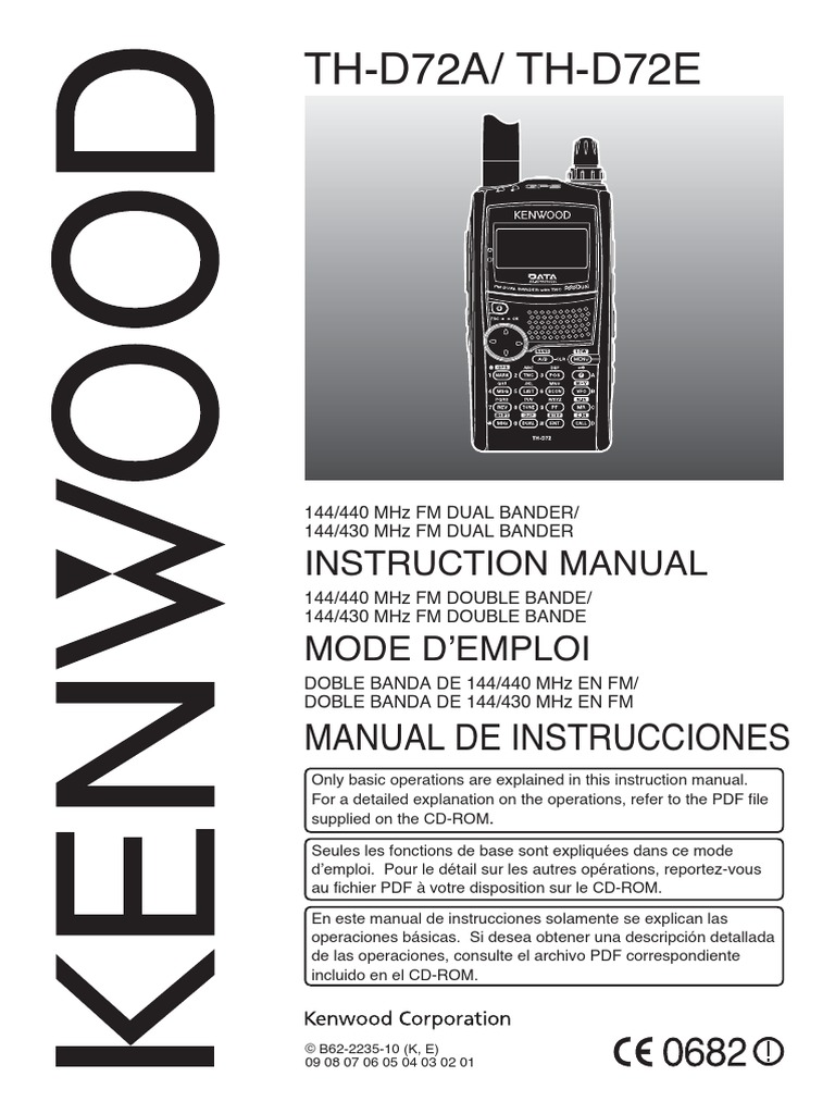 Kenwood TH-D72 BOOK - Spanish Equipo de Radioaficionado | PDF ...