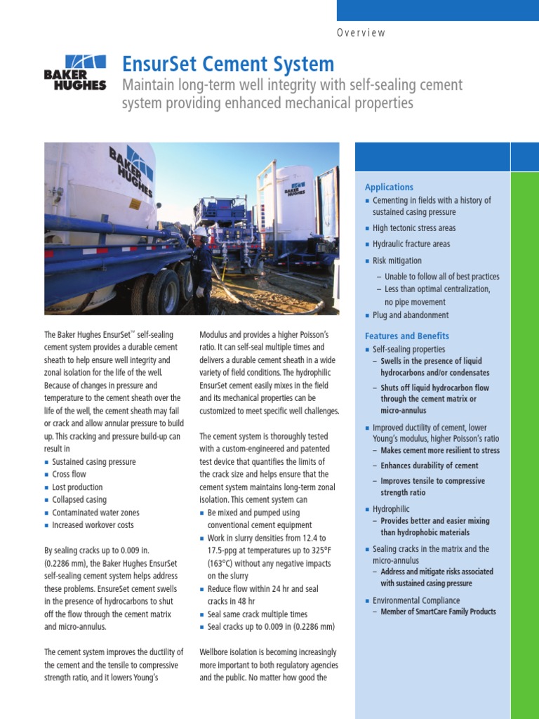 Self Sealing Cement Overview | PDF | Fracture | Casing (Borehole)