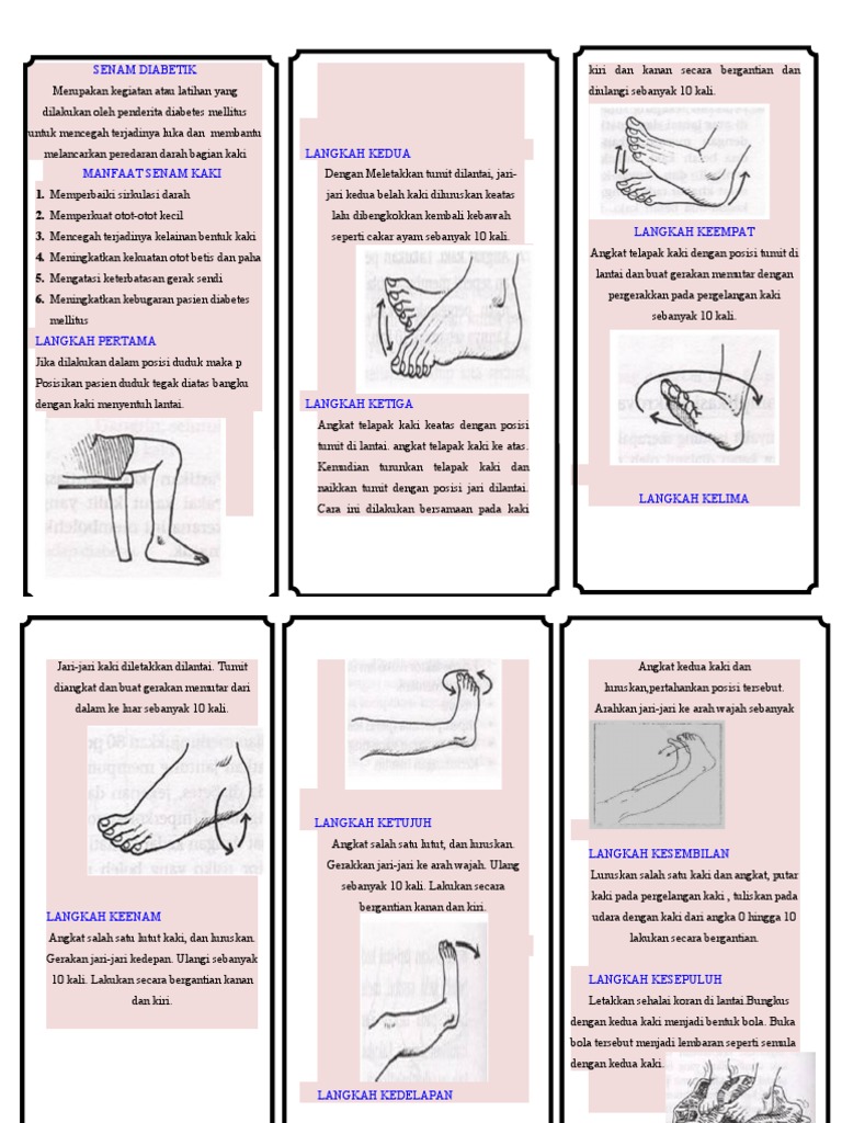Leaflet Kelompok 6 Terapi Senam Kaki Diabetes Pdf