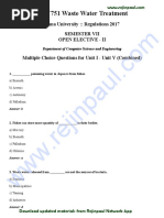 Question Bank 2 - Unit Wise MCQ SWM | PDF | Landfill | Hazardous Waste