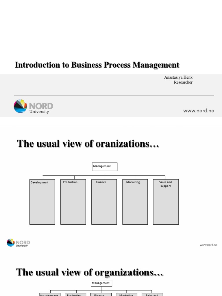 Introduction To The Business Process Management | PDF | Business ...
