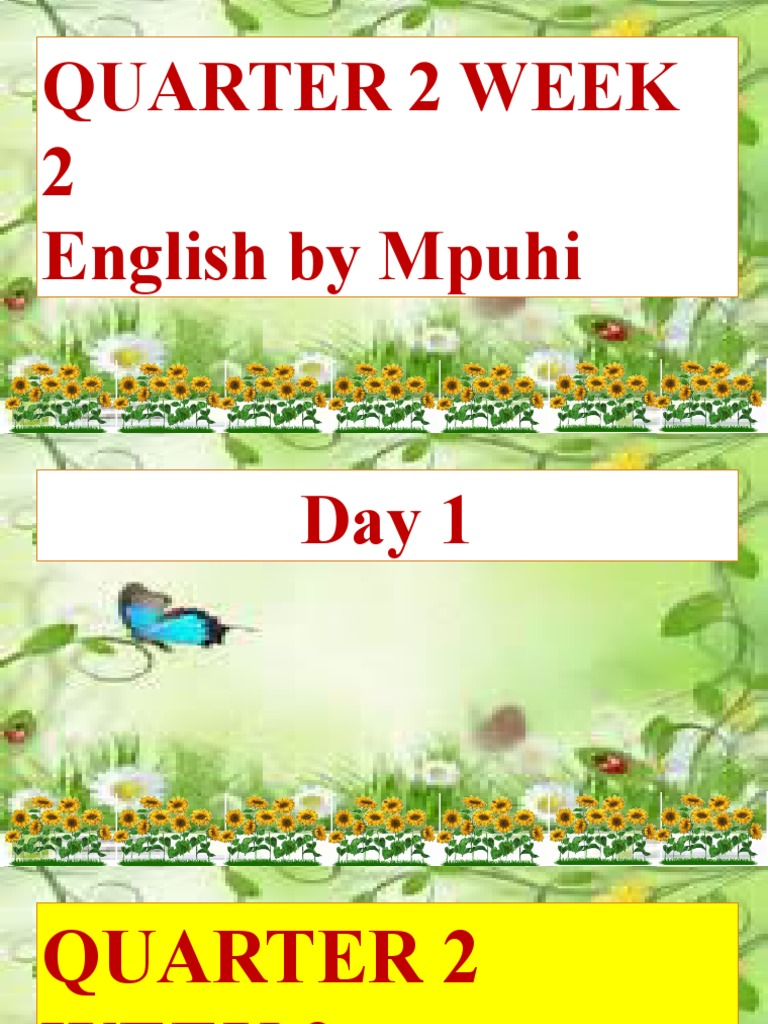 QUARTER 2 WEEK 2 English | PDF
