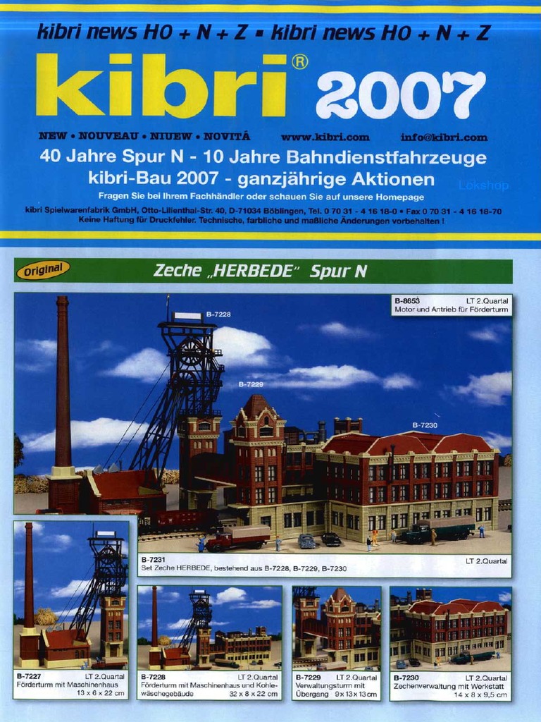 Kibri 2007 Neuheiten | PDF