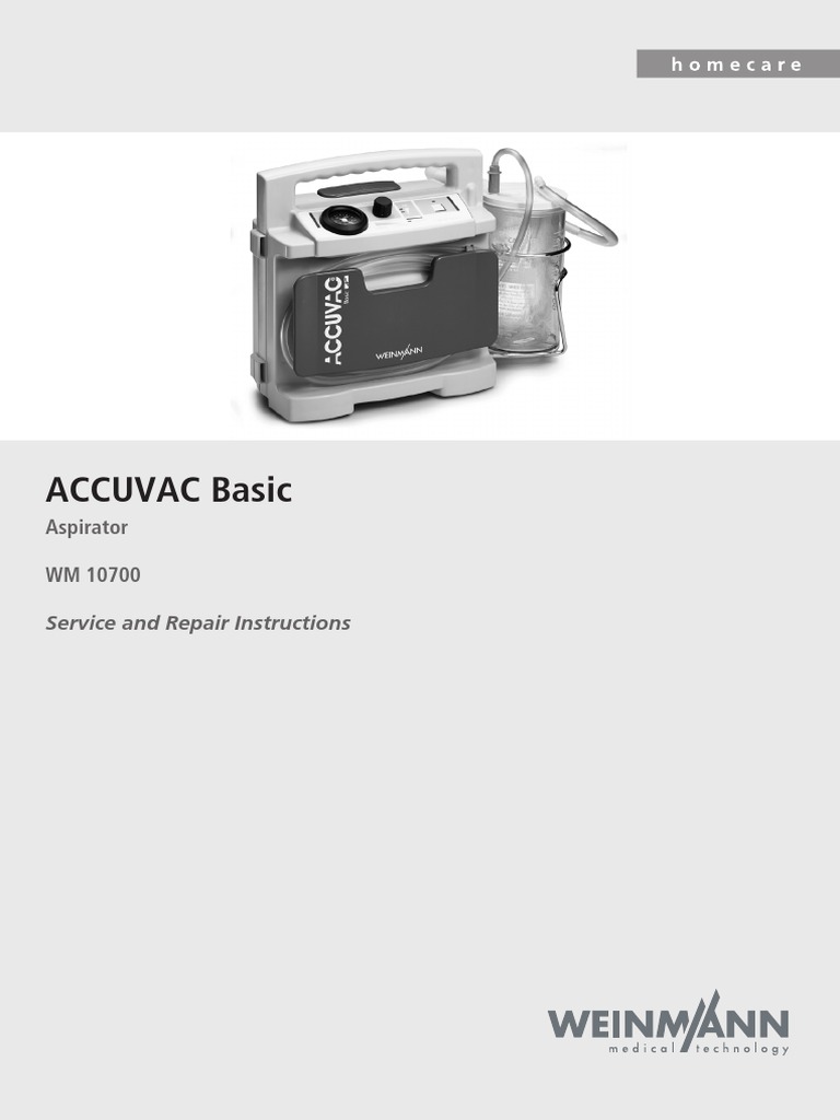 Weinmann Accuvac Basic Aspirator - Service Manual | PDF | Electrical ...