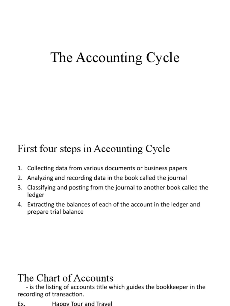 The Accounting Cycle | PDF | Debits And Credits | Balance Sheet