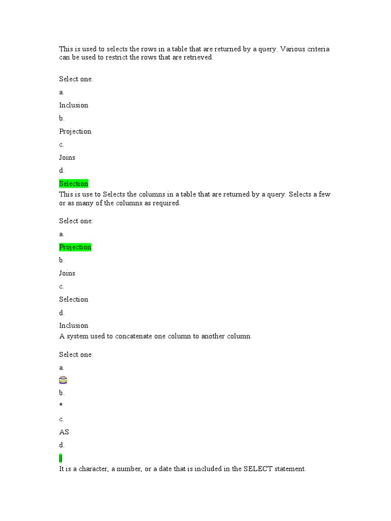 Database Management System Midterm Exam | PDF | Information Technology ... Database Management System Midterm Exam | PDF | Information Technology ...