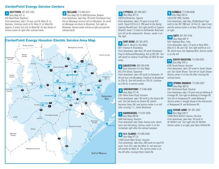 CPE Service Area Map | PDF | Texas | Transport