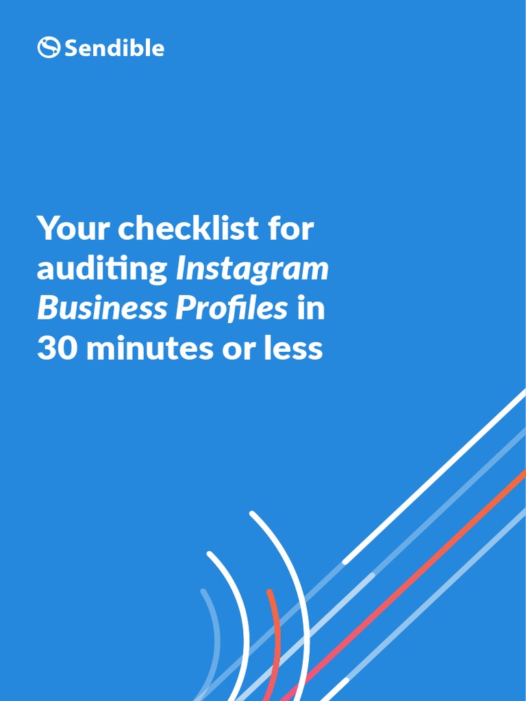 Your 30-minute Instagram audit checklist | PDF | Hashtag | Brand