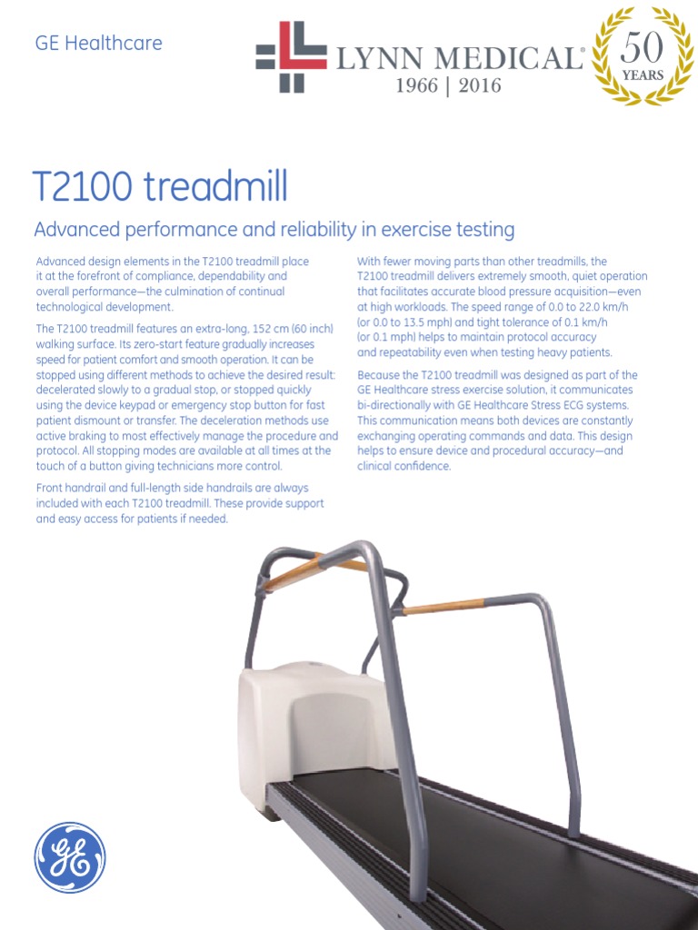 T2100 Treadmill: GE Healthcare | PDF | Treadmill | Relative Humidity