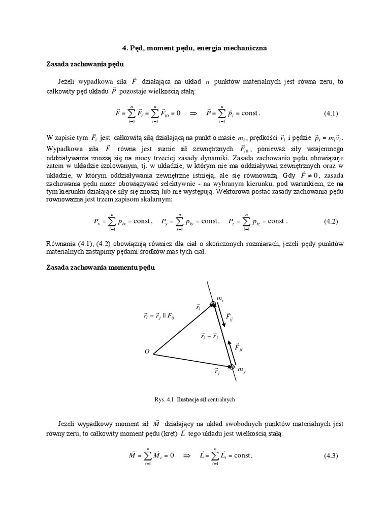 4 Ped Moment Pedu Energia Mechaniczna | PDF