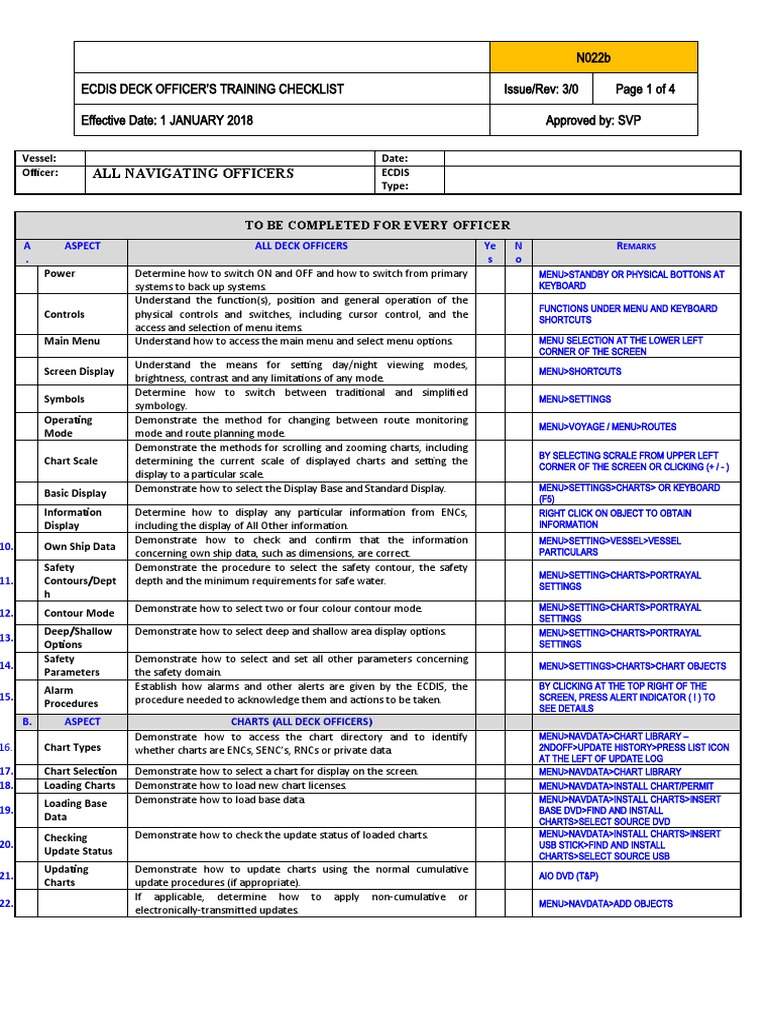 Ecdis Training | PDF | Menu (Computing) | Navigation