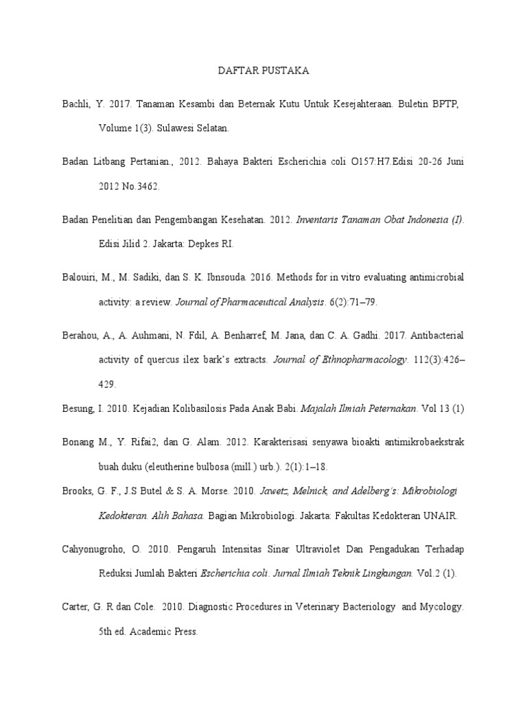 Dapus Usulan Penelitian | PDF
