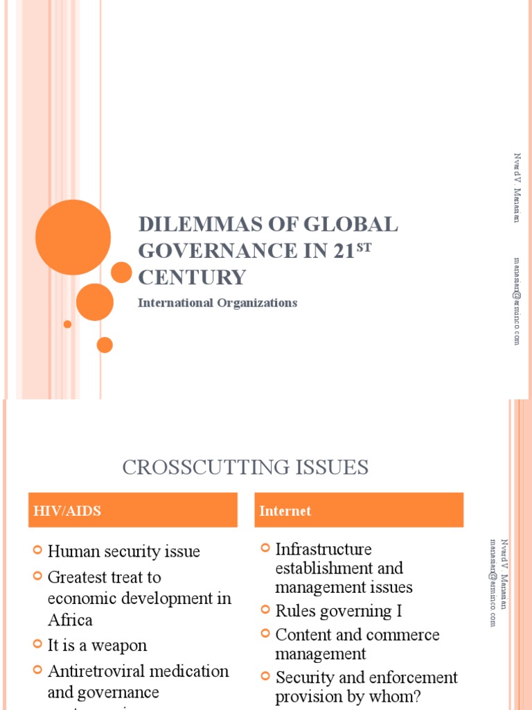 Global Governance Dilemmas Today | PDF | Global Governance | Governance